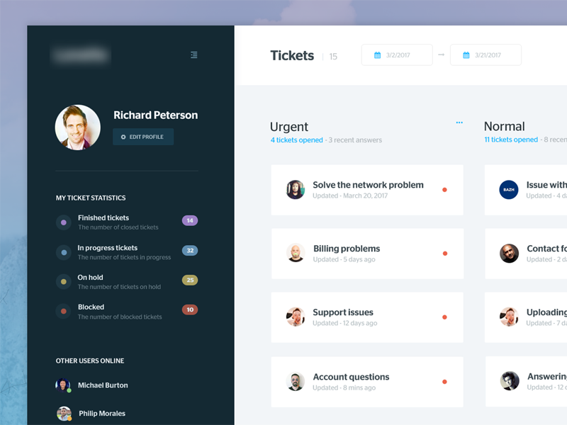 Ticketing system app V2 by Marijan Sostaric on Dribbble