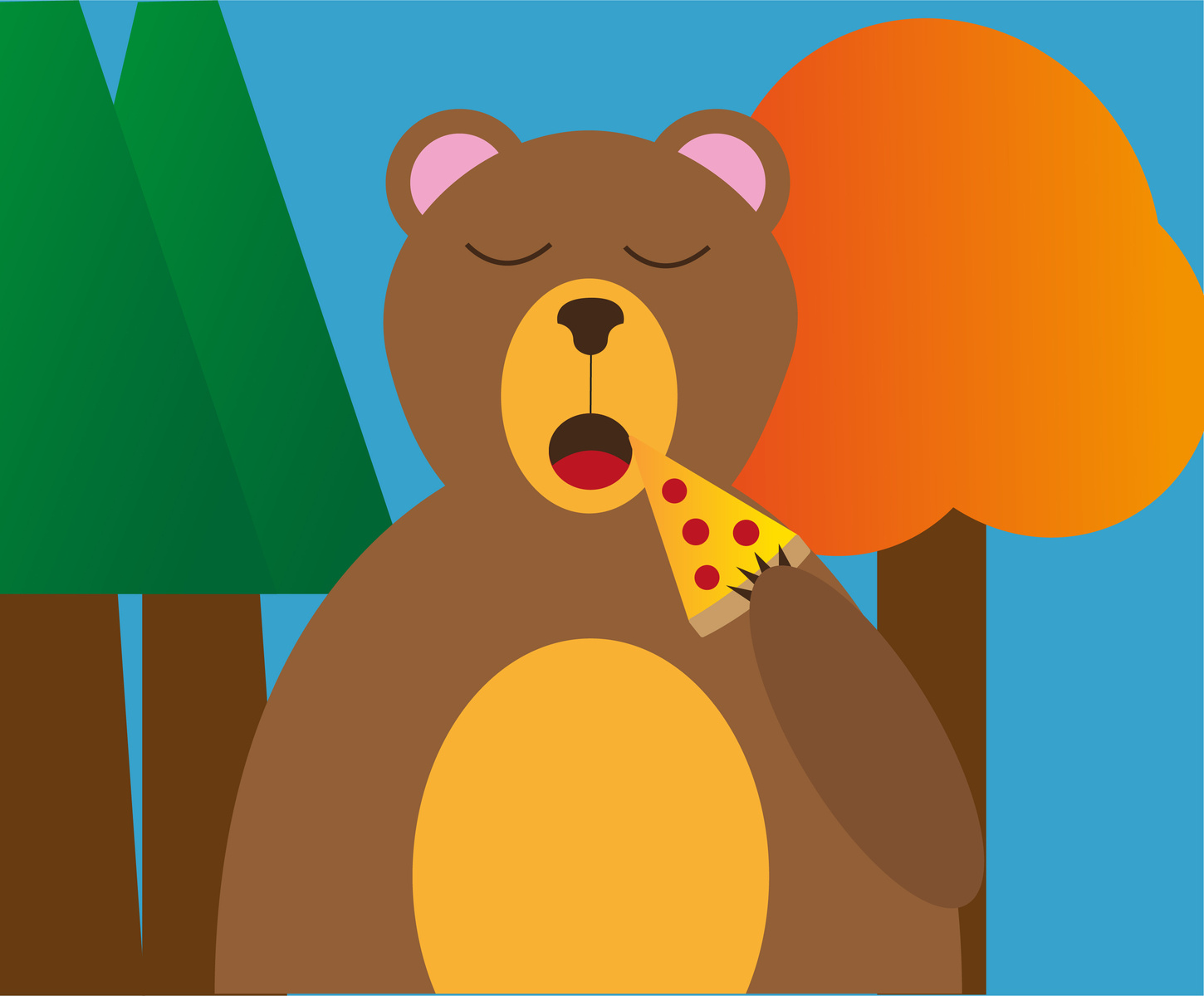 Pizza bear by Micol Villa on Dribbble