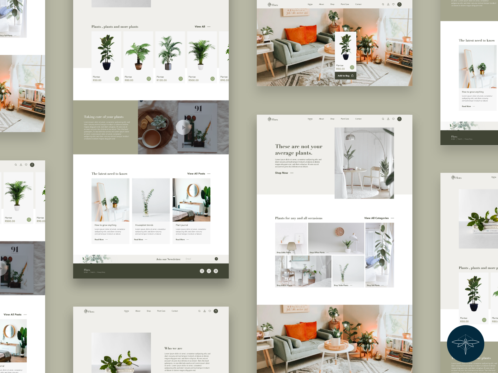Flora Concept Design - 3 by Elzine on Dribbble