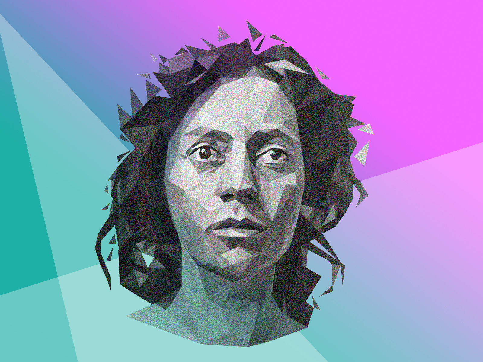 Polygon portrait 2 by Qamar Ramzan on Dribbble