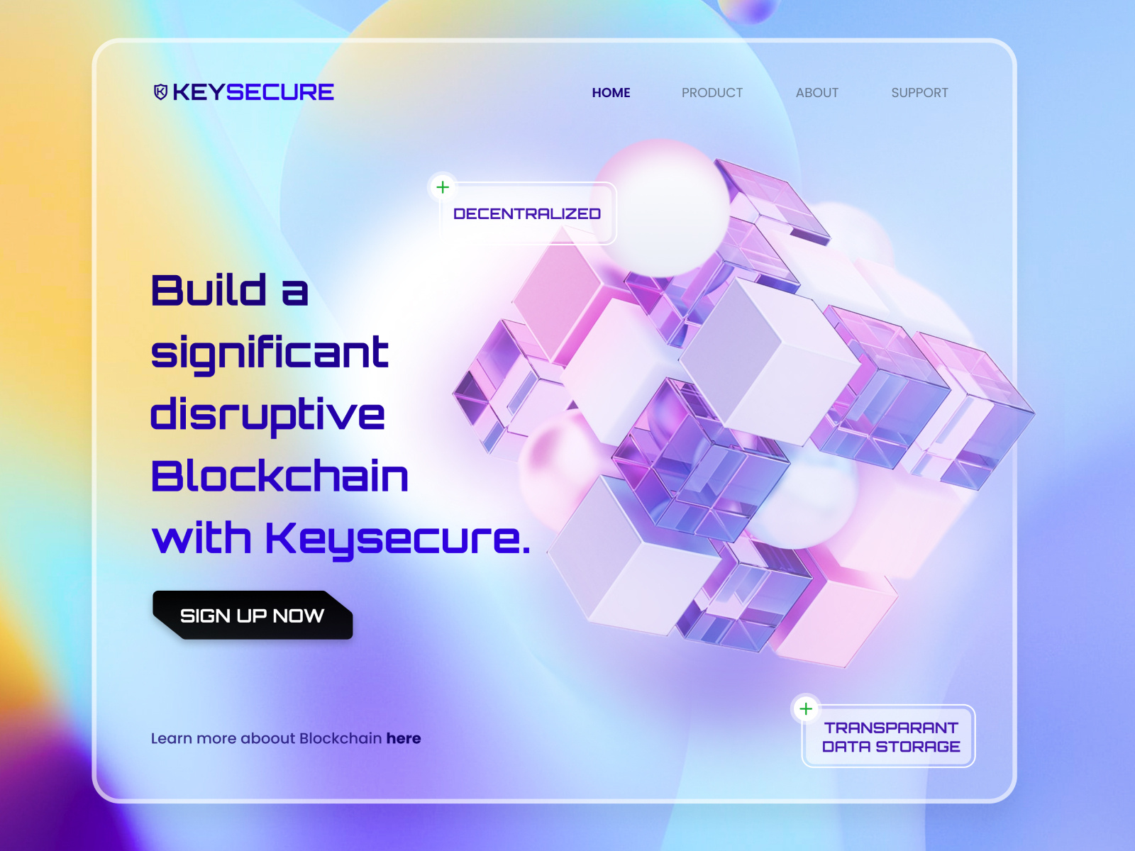 Blockchain - Landing Page Concept by Keyur Payghode ️ on Dribbble