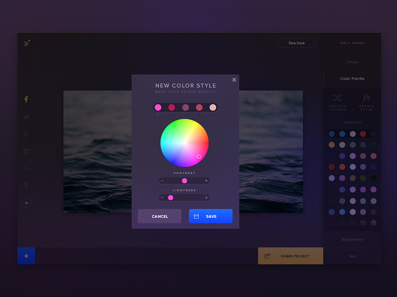 New Color Style by Mushchinskii Dmitrii on Dribbble