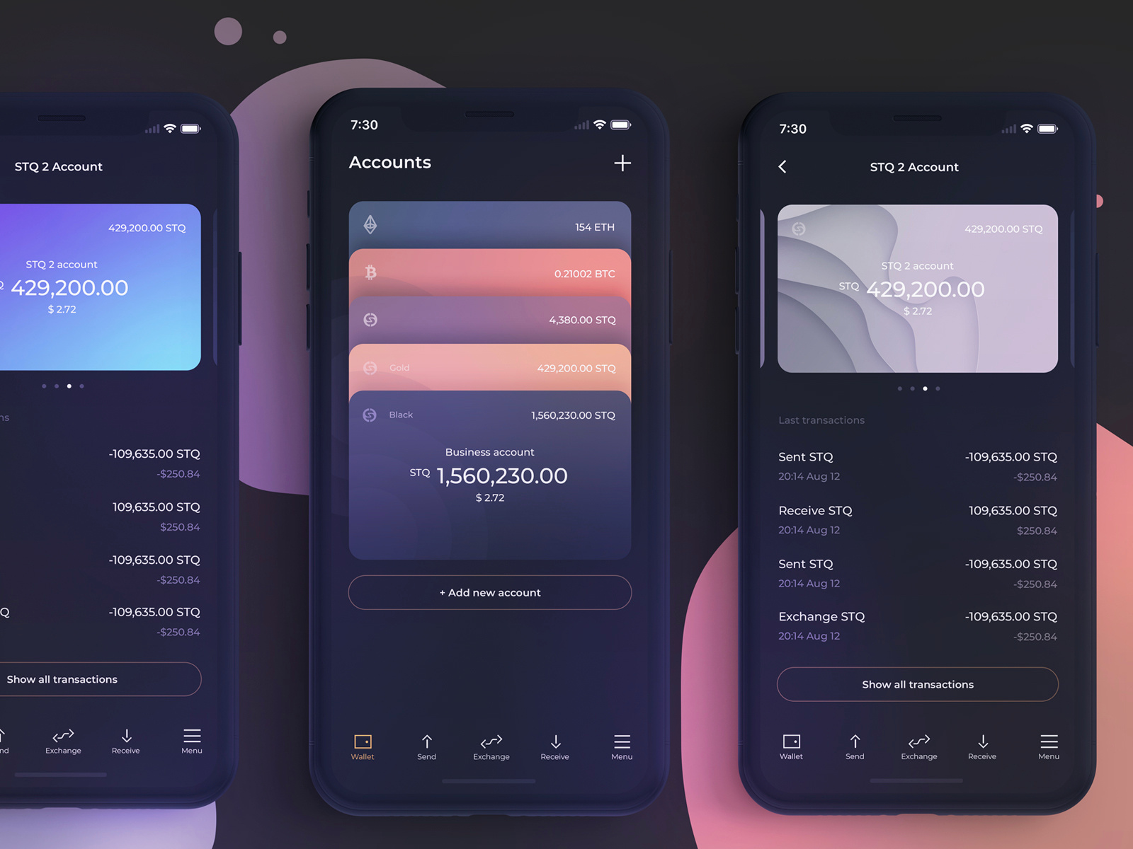 Card stack in bank app by Mushchinskii Dmitrii on Dribbble