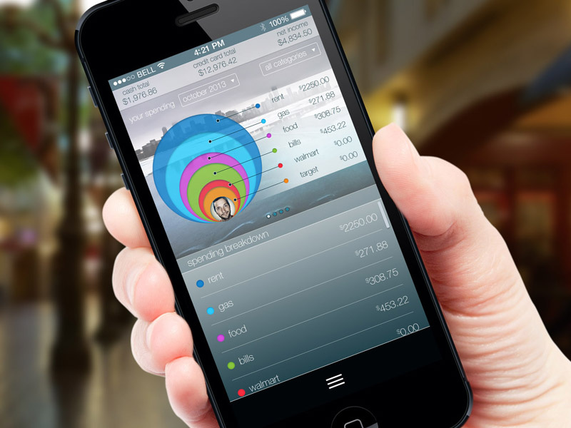 Money Manager Screen 03 by Christopher Swanger on Dribbble