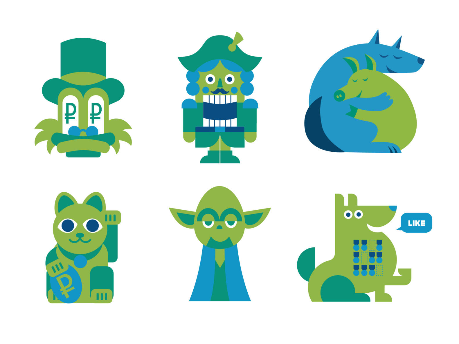 stikers by ANDREY INKIN on Dribbble