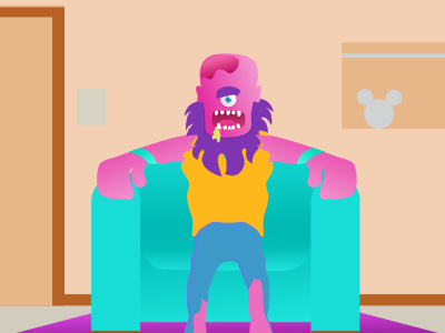monster chill! by André Sá on Dribbble