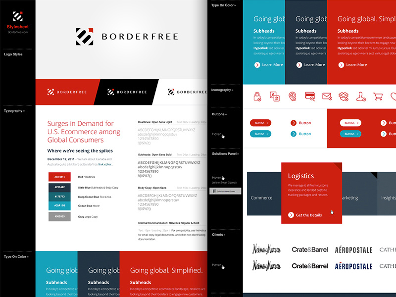 Borderfree Web Stylesheet by Inessa Yusupov for Digital Surgeons on ...