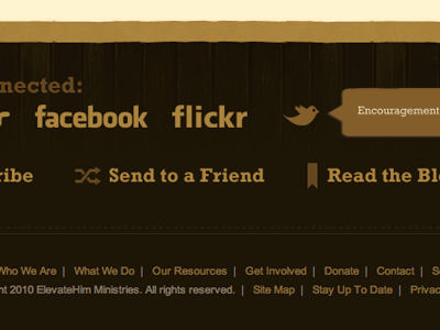 Footer Action by Dave Onkels on Dribbble