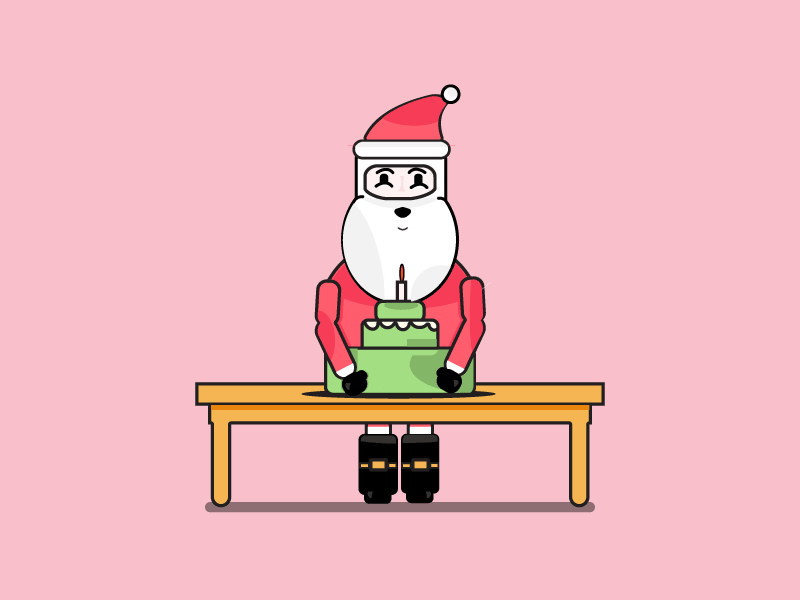 A hungry Santa for Christmas by Alfredo on Dribbble
