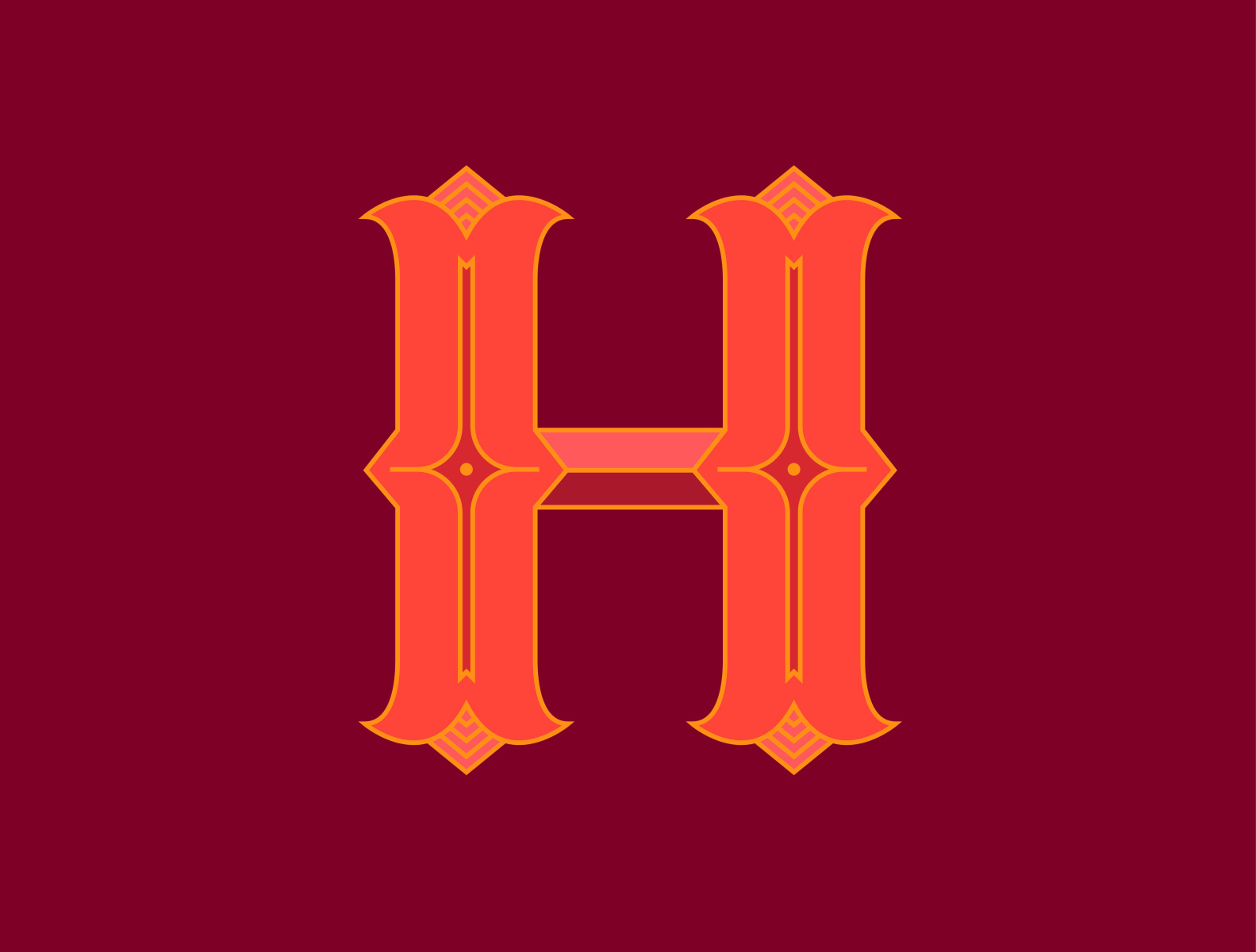 Drop Cap H by Savannah Sturm on Dribbble