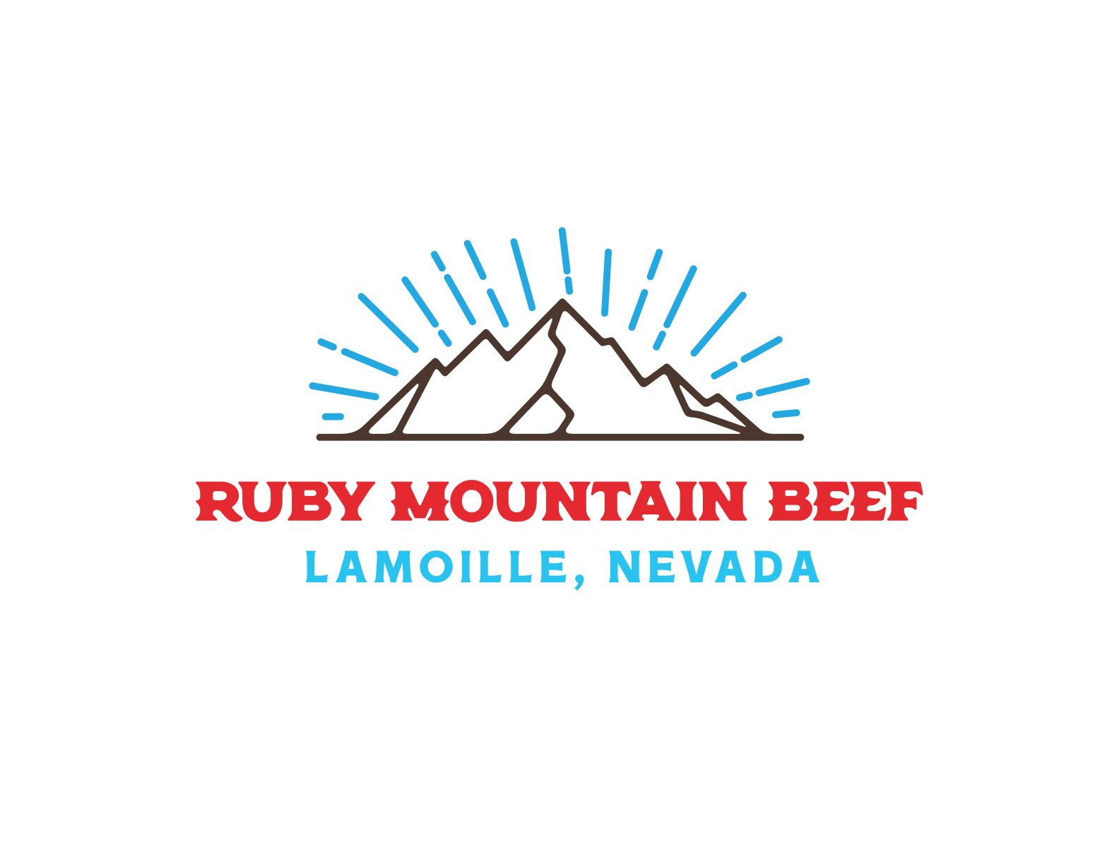 Ruby Mountain Beef Logo #1 by Savannah Sturm on Dribbble