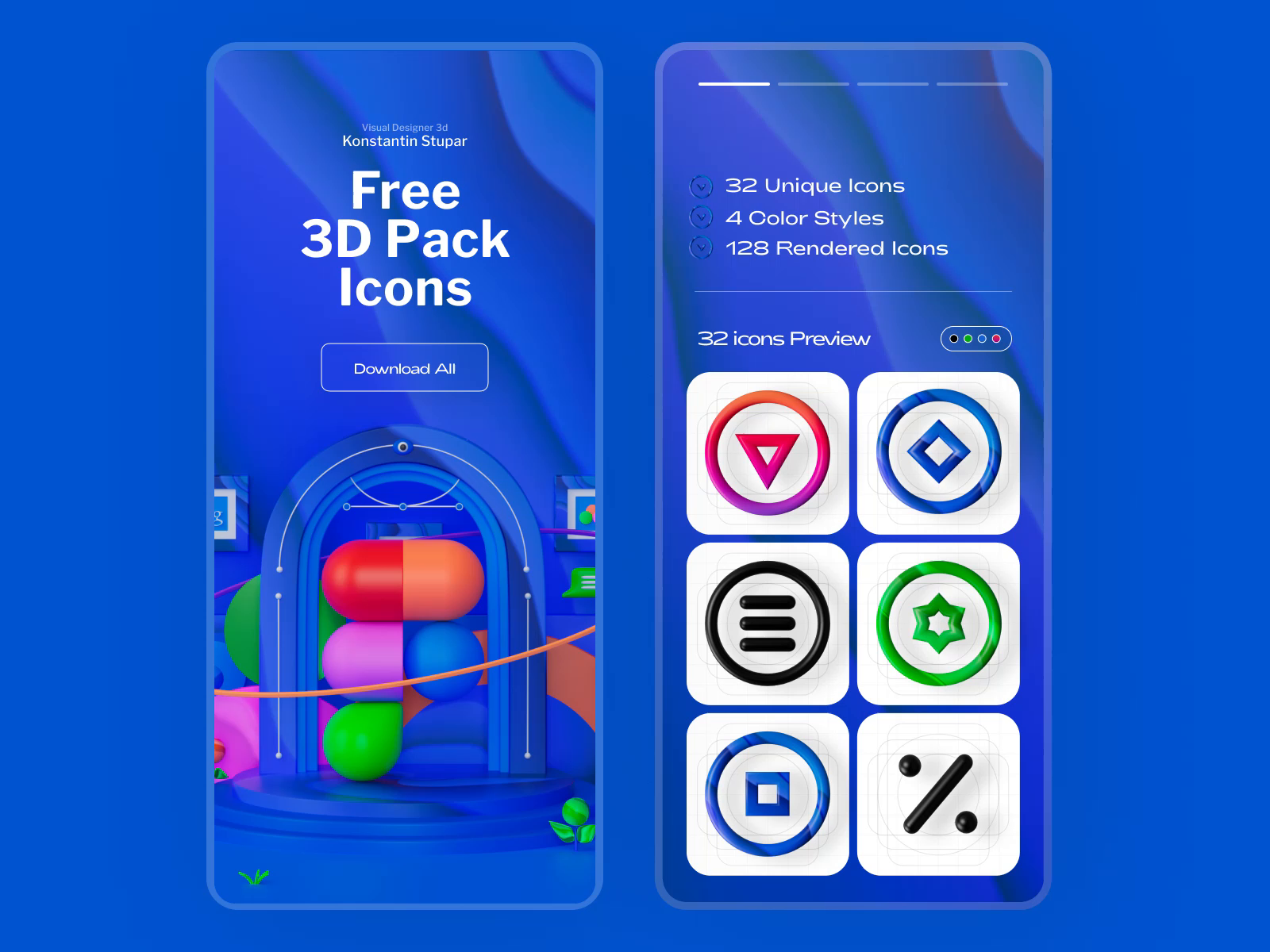 3d pack icon by Konstantin Stupar for QClay on Dribbble