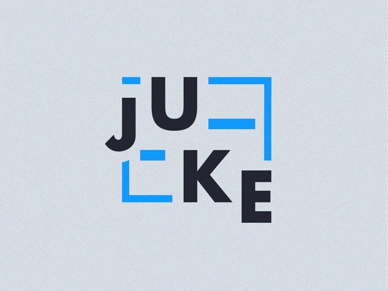 Juke logo typography design experiment by Russell Wadlin on Dribbble