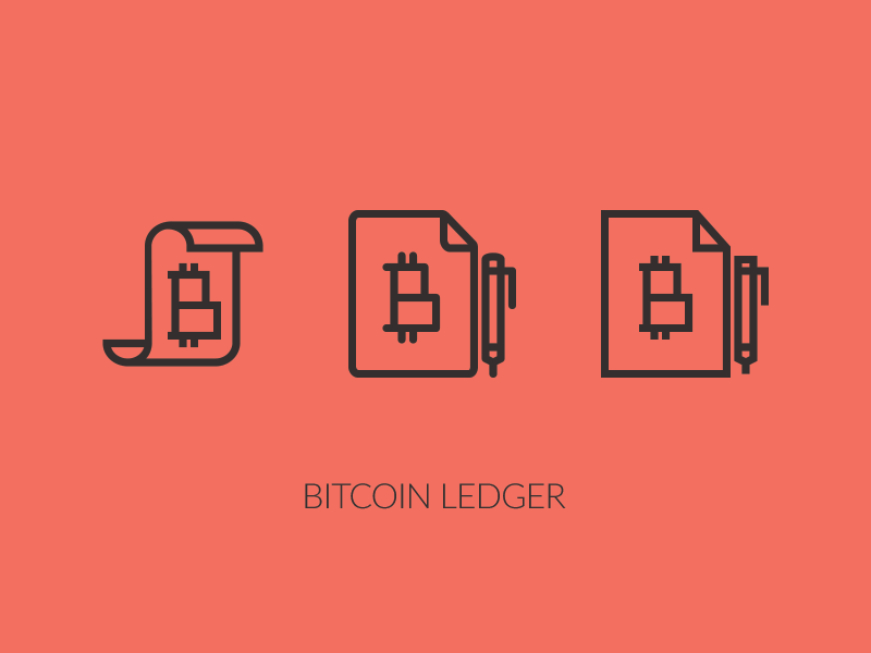 Bitcoin Ledger Icon by Paper & Pixels on Dribbble