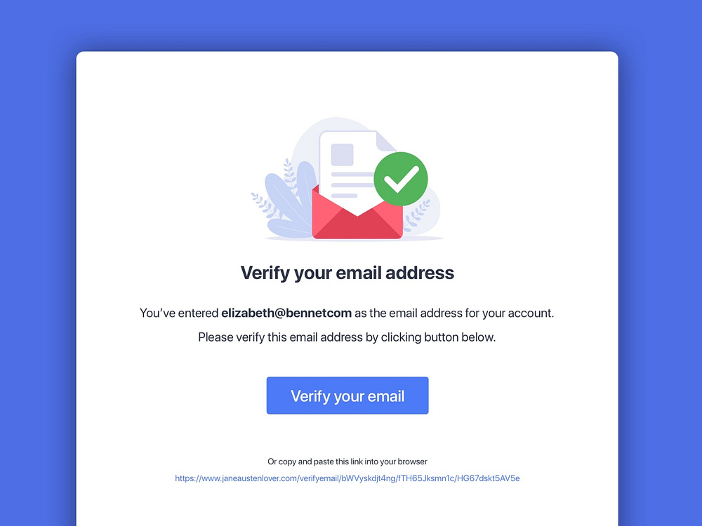 Verify Email Address by Mercan Alper on Dribbble