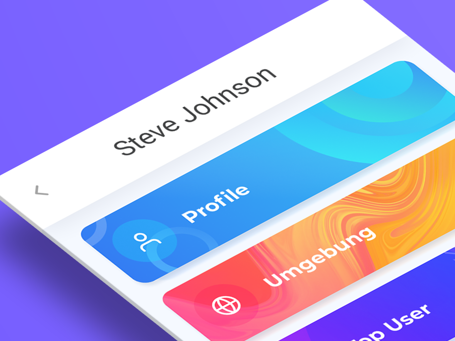 Gradient Menu by Victor Survex on Dribbble