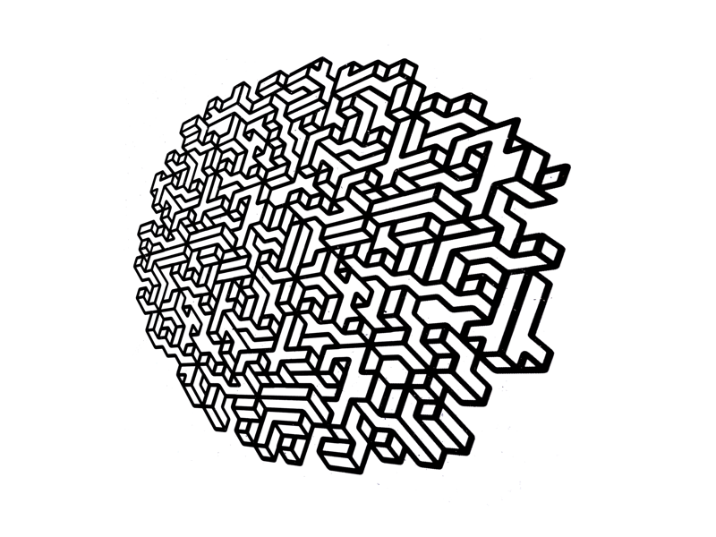 Gradient of shapes by Stereometric on Dribbble