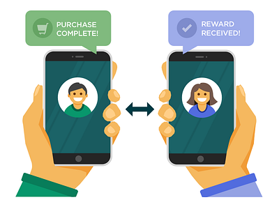 Referral Transaction Illustration by Chris Ruffell on Dribbble