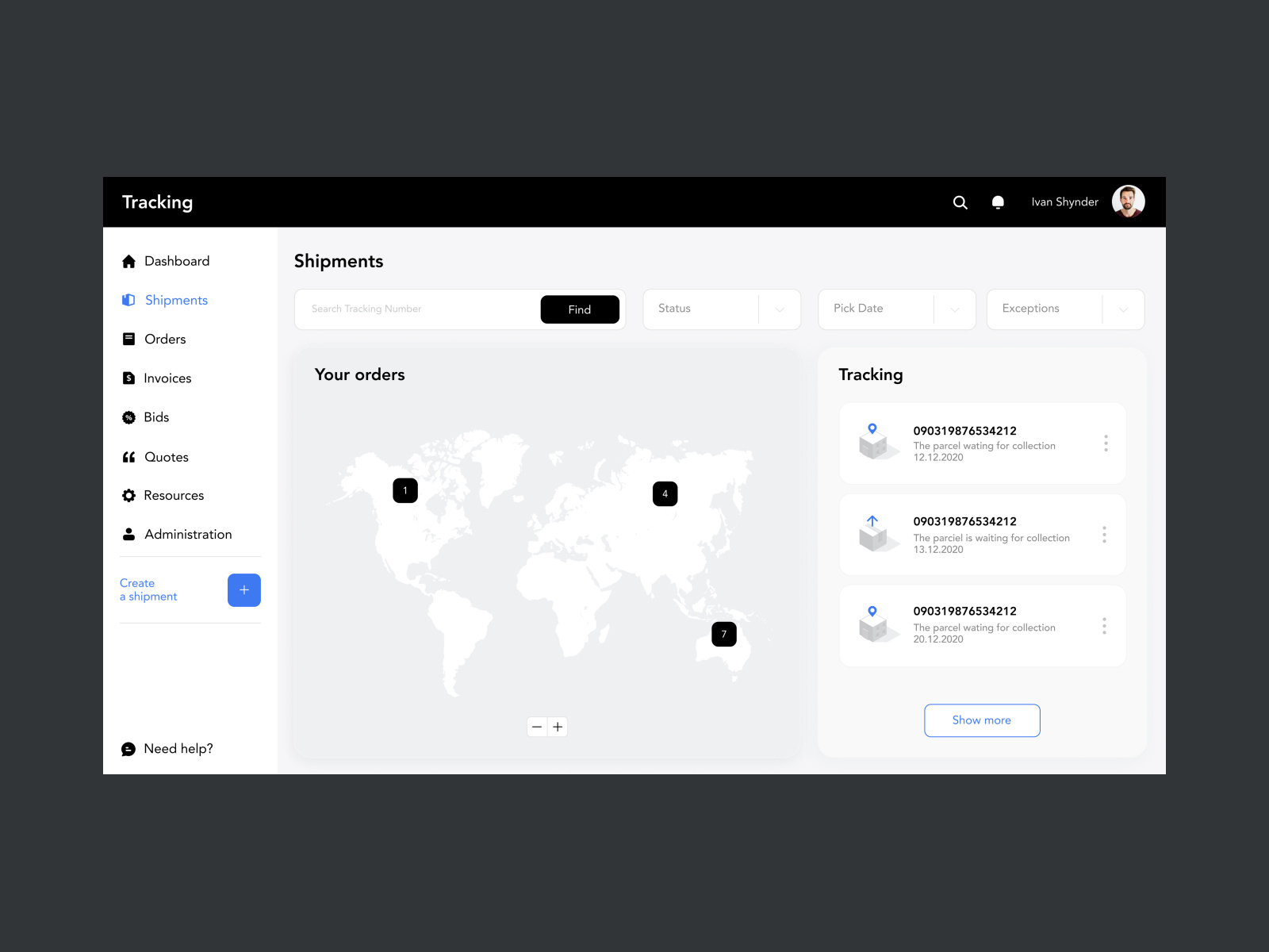 Delivery Web Platform by Daria Shynder on Dribbble