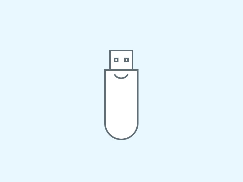 Happy USB by Bojan Janjanin on Dribbble