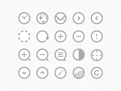 20 Simple Icons by Chau Ngo on Dribbble