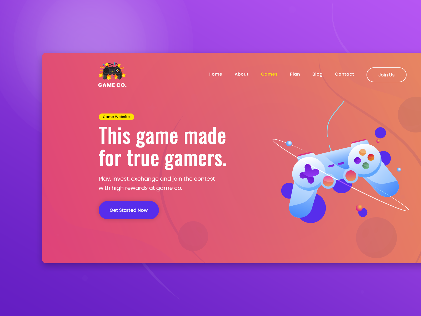 Gaming hero banner by aThemeArt on Dribbble
