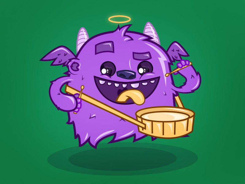 Music monster by Adam Belis on Dribbble