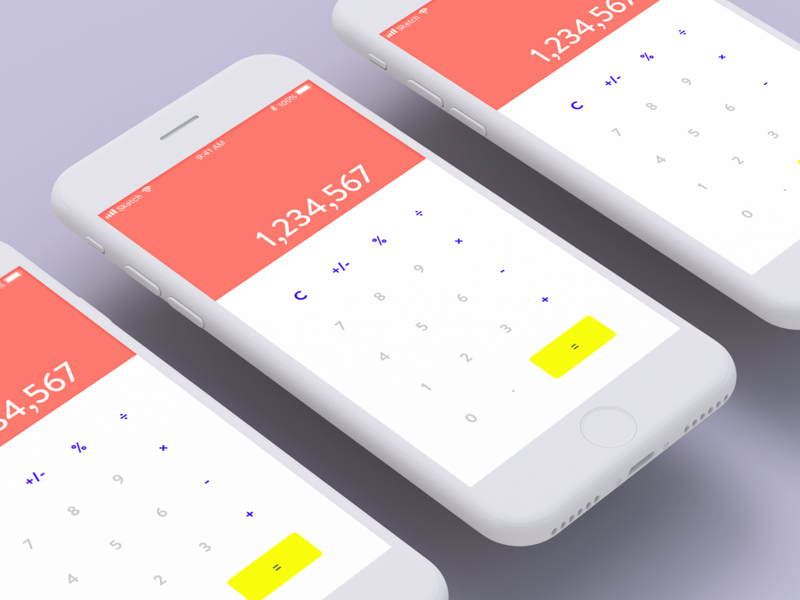 Daily UI 03: Calculator by Livia Nelson on Dribbble