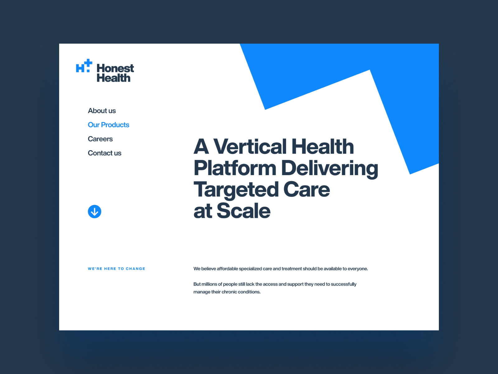 Honest Health by Mihail Grinchuk on Dribbble