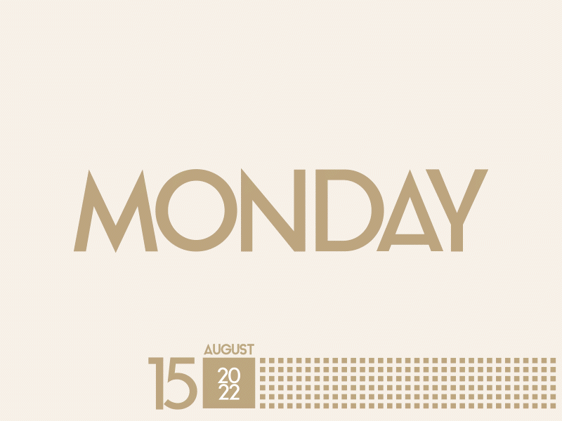 Monday by Khulood Hamad on Dribbble
