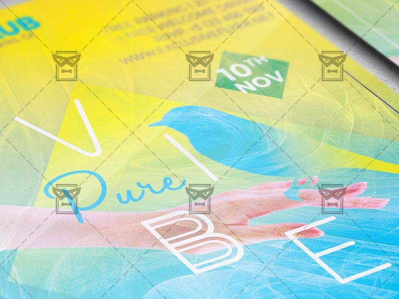 Pure Vibes Flyer - Club A5 Template Flyer - Club A5 Template by ...