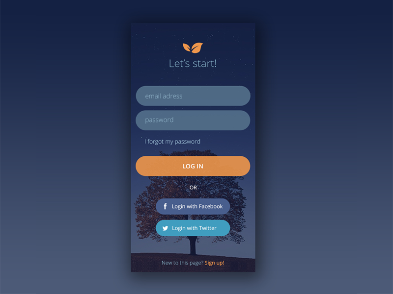 100 days UI challenge, day001 by Gabriella Darabos on Dribbble