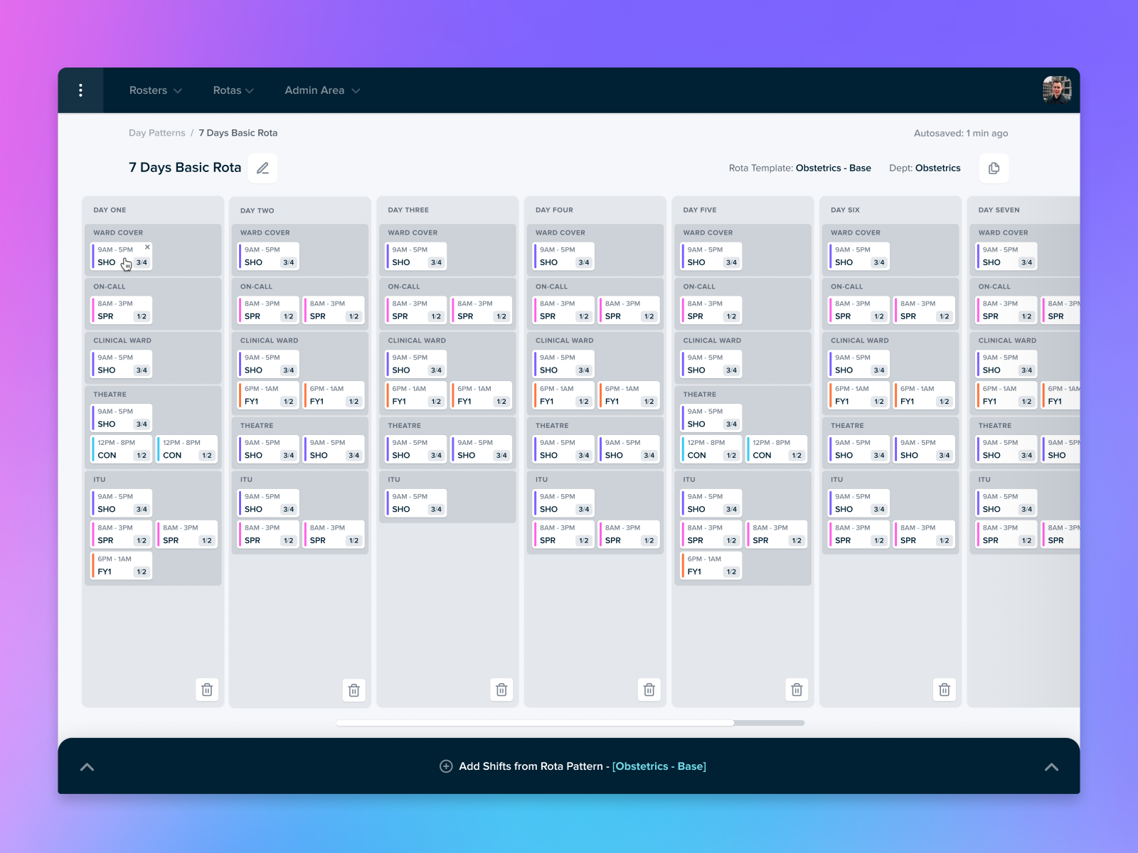 Rota Builder by Andy Jones on Dribbble