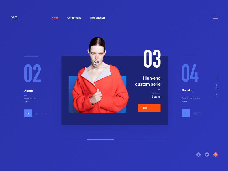 web practice by Yo. on Dribbble