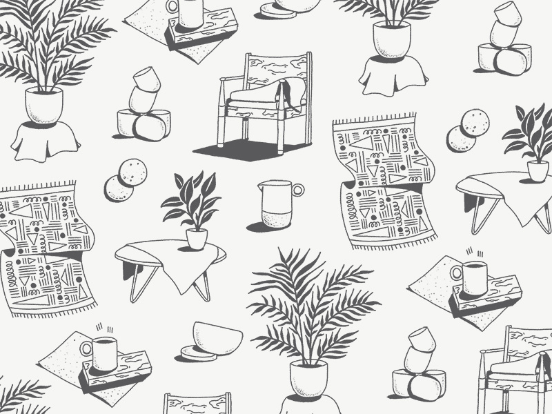 Pattern of Objects by Joe Ficorelli on Dribbble