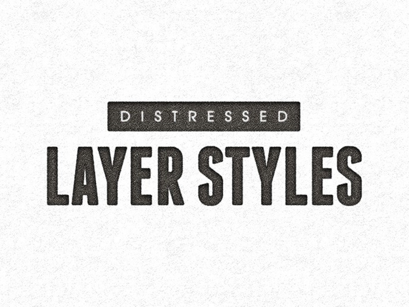 Distressed Layer Styles by Medialoot on Dribbble