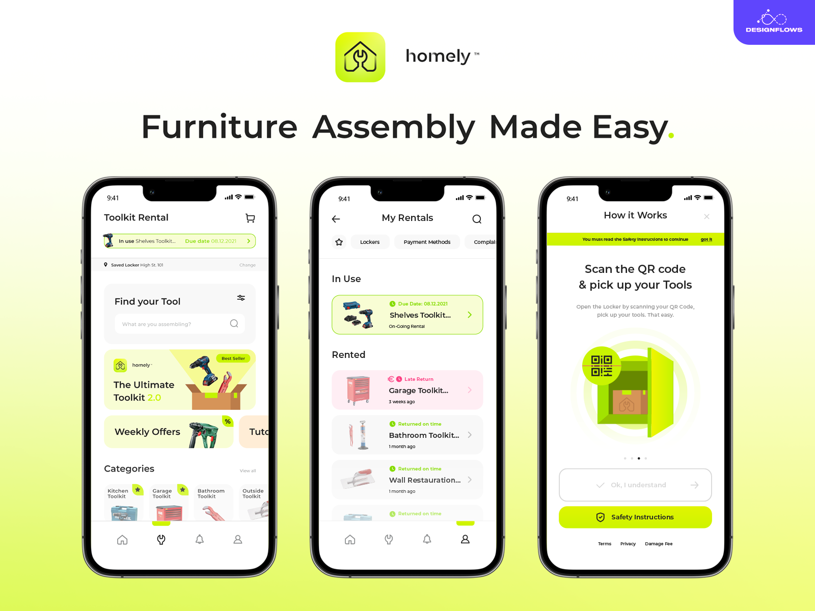 Homely™ Toolkit Rental — Designflows 2021 by Marco D'Aleo on Dribbble