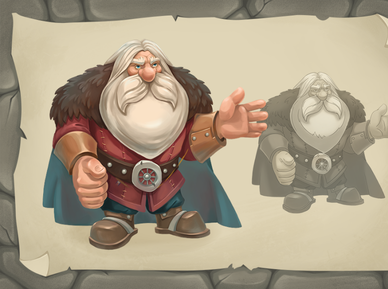 old dwarf master by Elena /Tachyglossus on Dribbble