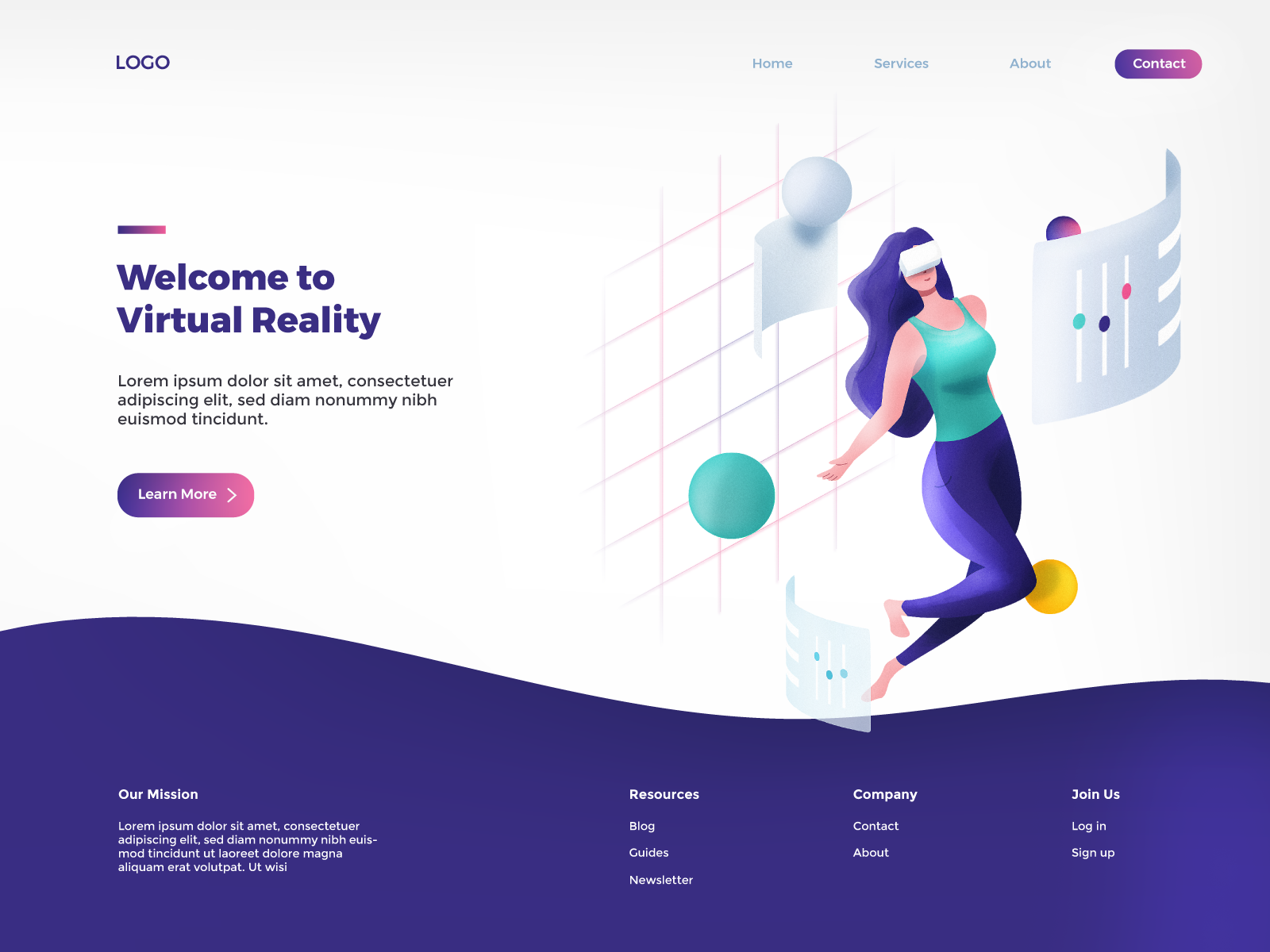 Virtual Reality by Hamza on Dribbble