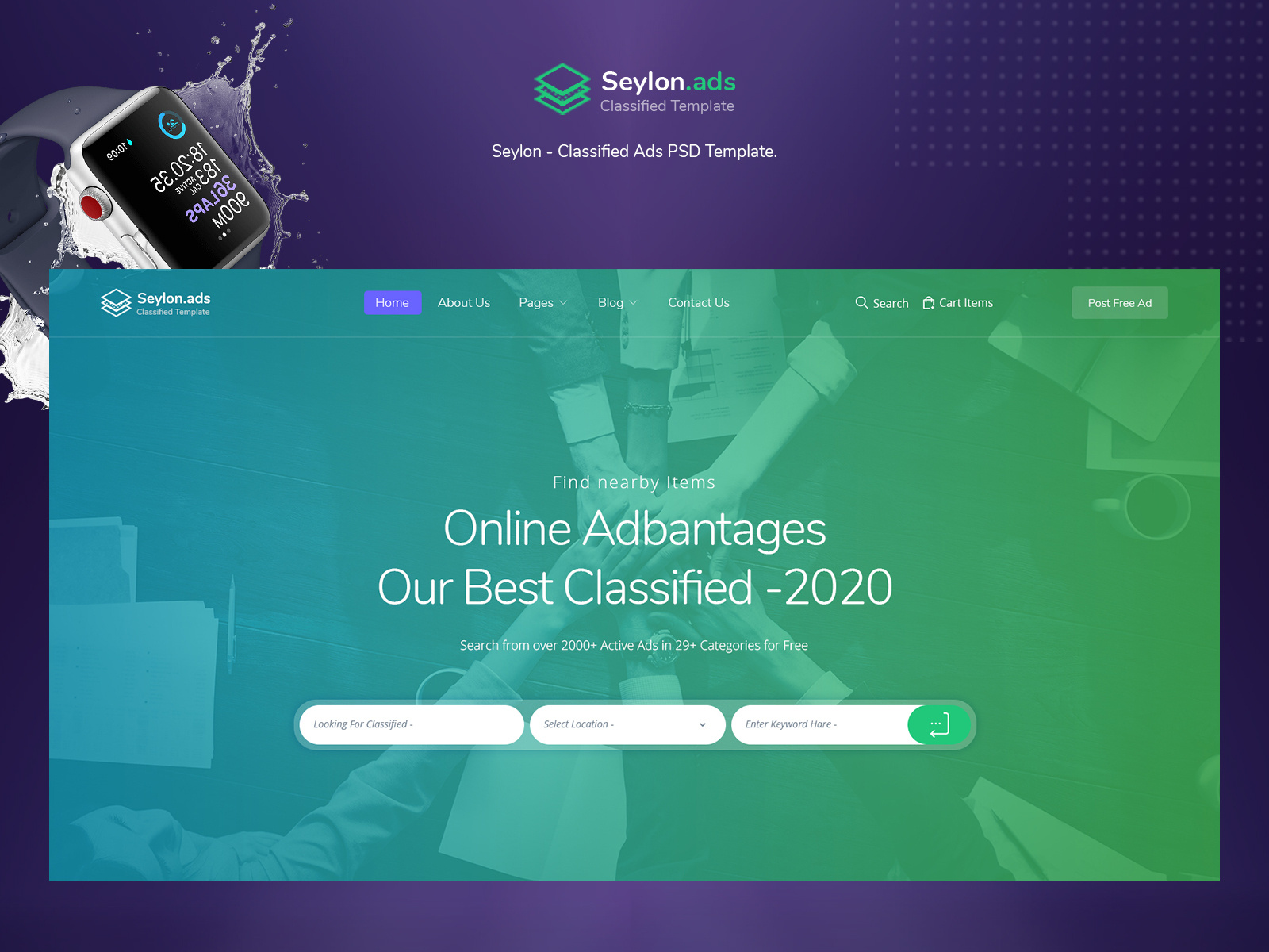 Classified Ads PSD Template. by Towkibur Rahman on Dribbble
