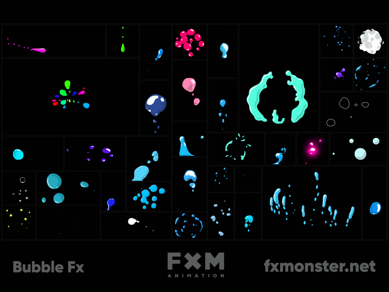 Bubbles 2D Fx Animaiton by FxMonster on Dribbble