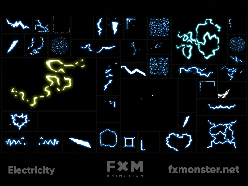 Electricity FX Animation set 2 by FxMonster on Dribbble