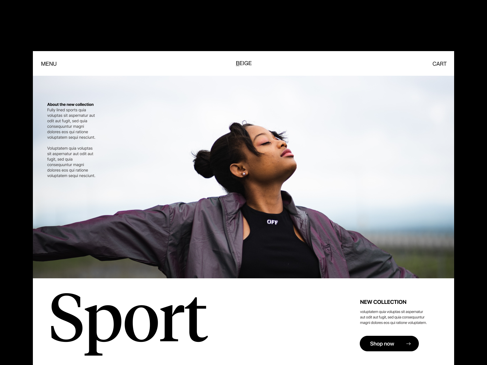 Sport cool - header by Remon on Dribbble
