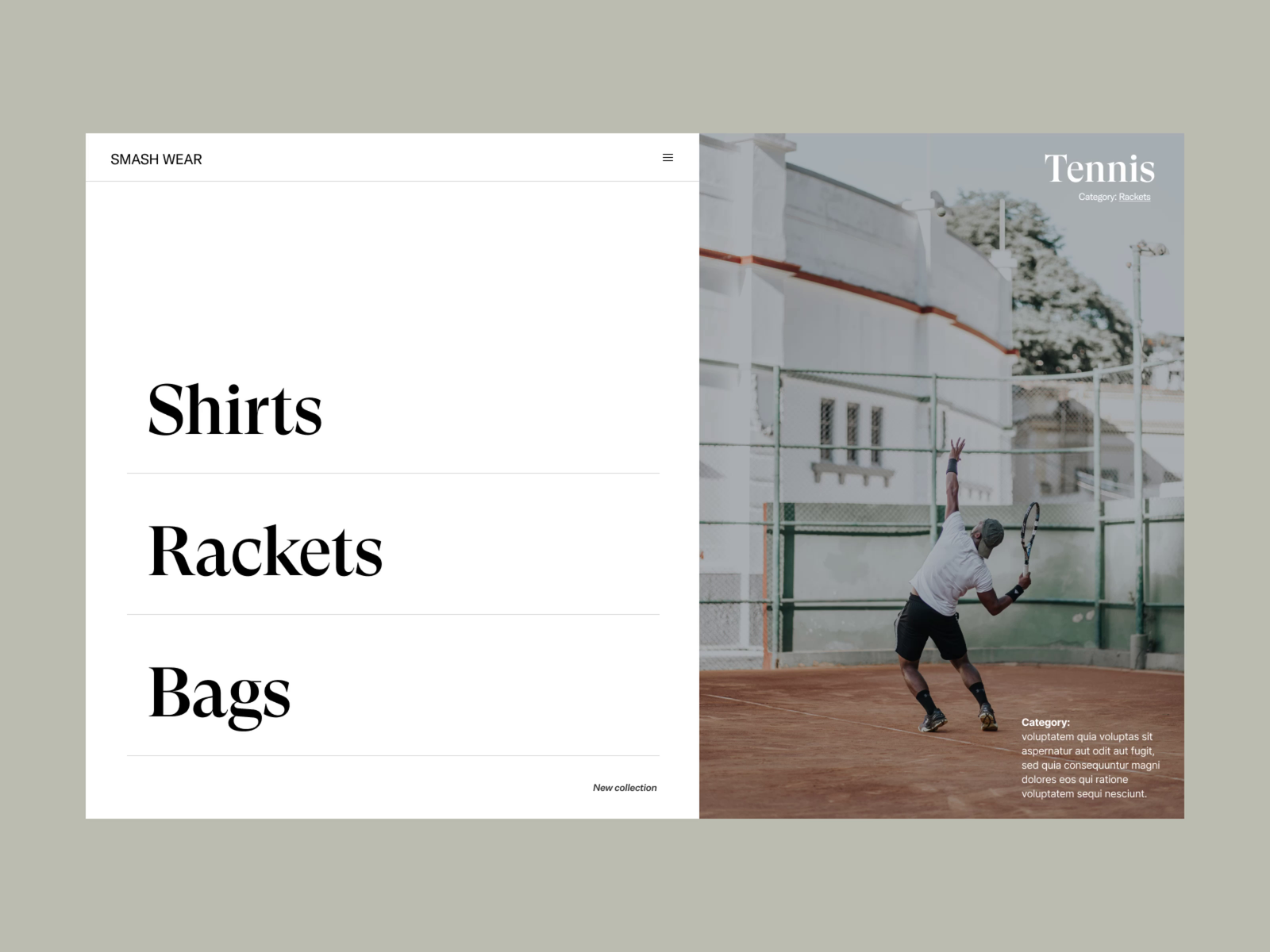 Tennis shop by Remon on Dribbble