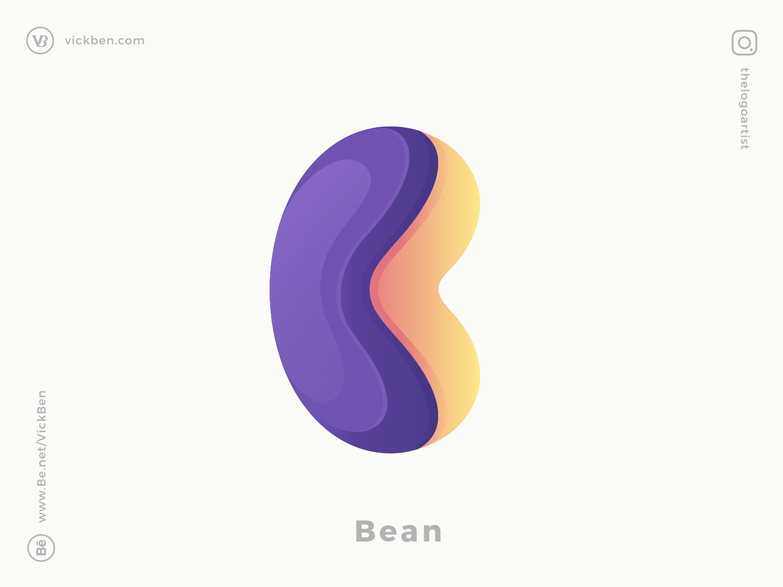Bean by Logo Designer, Vick Ben on Dribbble