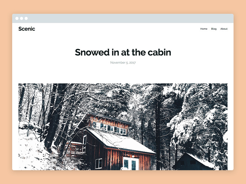 Scenic – WordPress Portfolio Theme by Precrafted on Dribbble