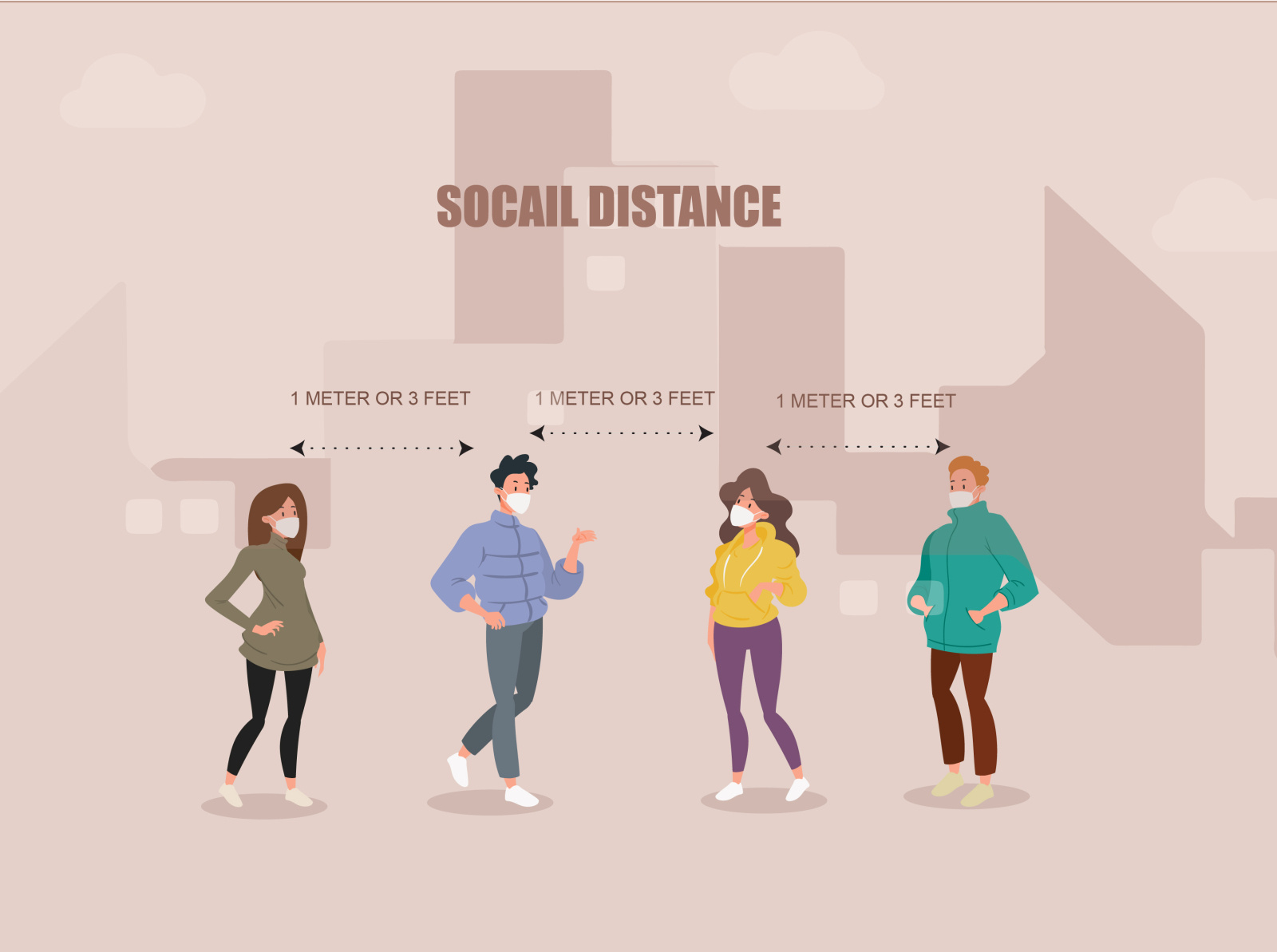 Social Distance by Graphic Out on Dribbble