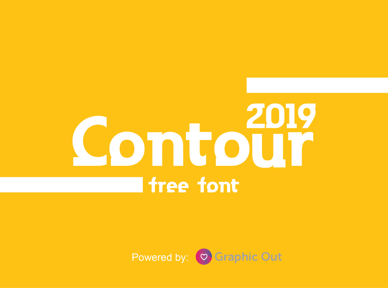 Contour Font by Graphic Out on Dribbble