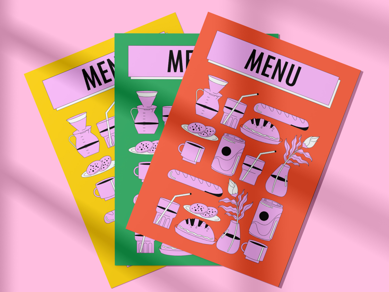 Color Cafe - Menu by Maitreyee Kalaskar on Dribbble
