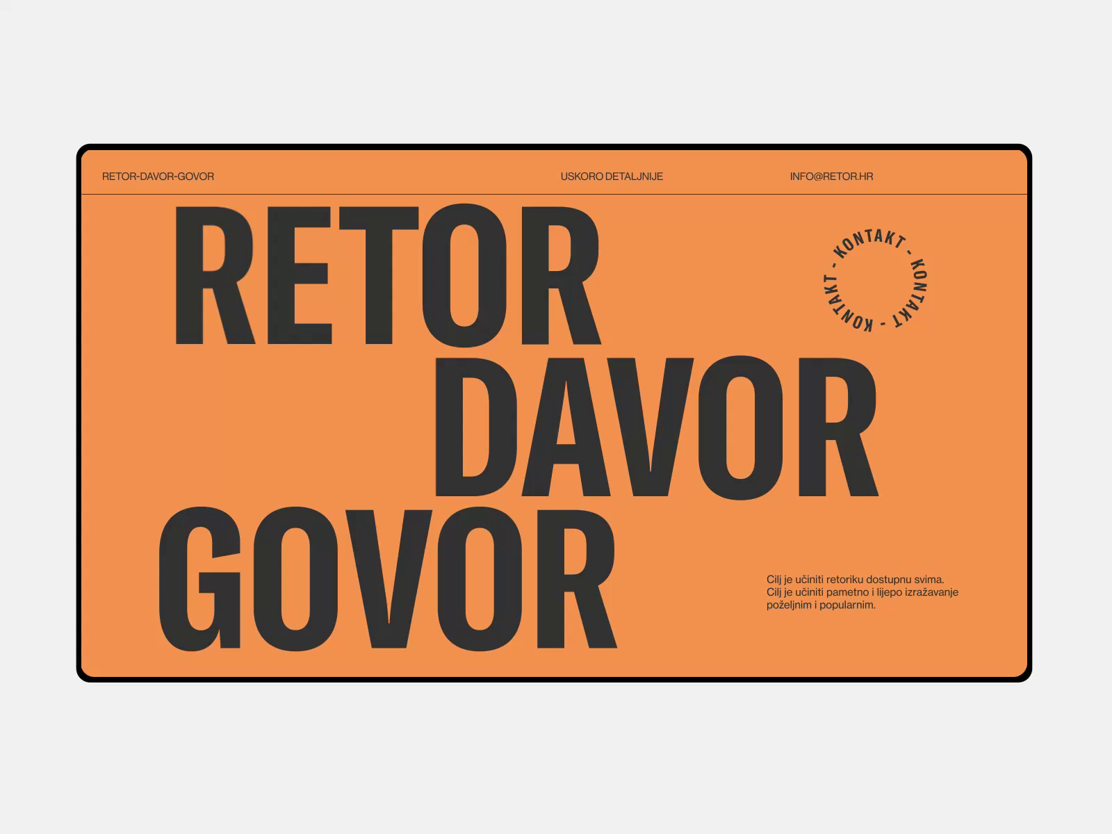 Retor - Motion and Design Concept by Filip Felbar on Dribbble